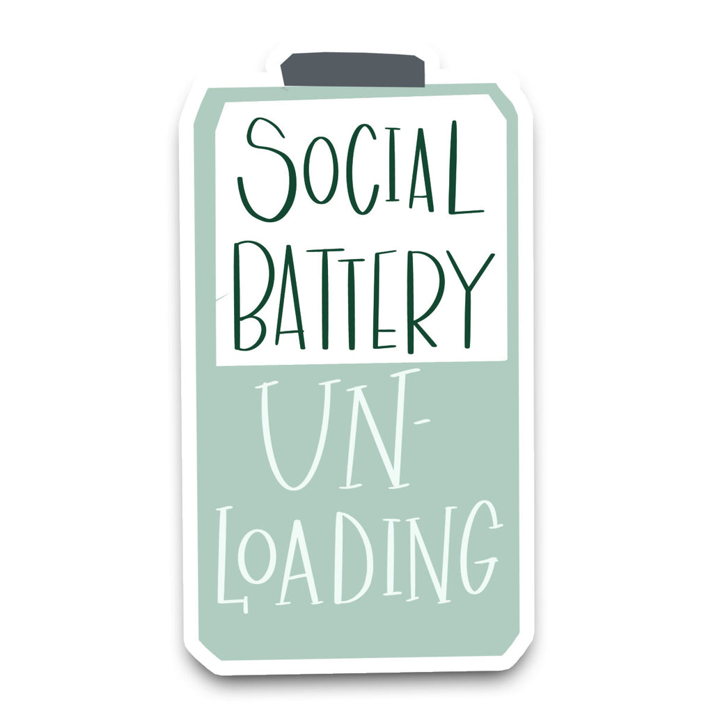 Social Battery Sticker – Announce Divinely